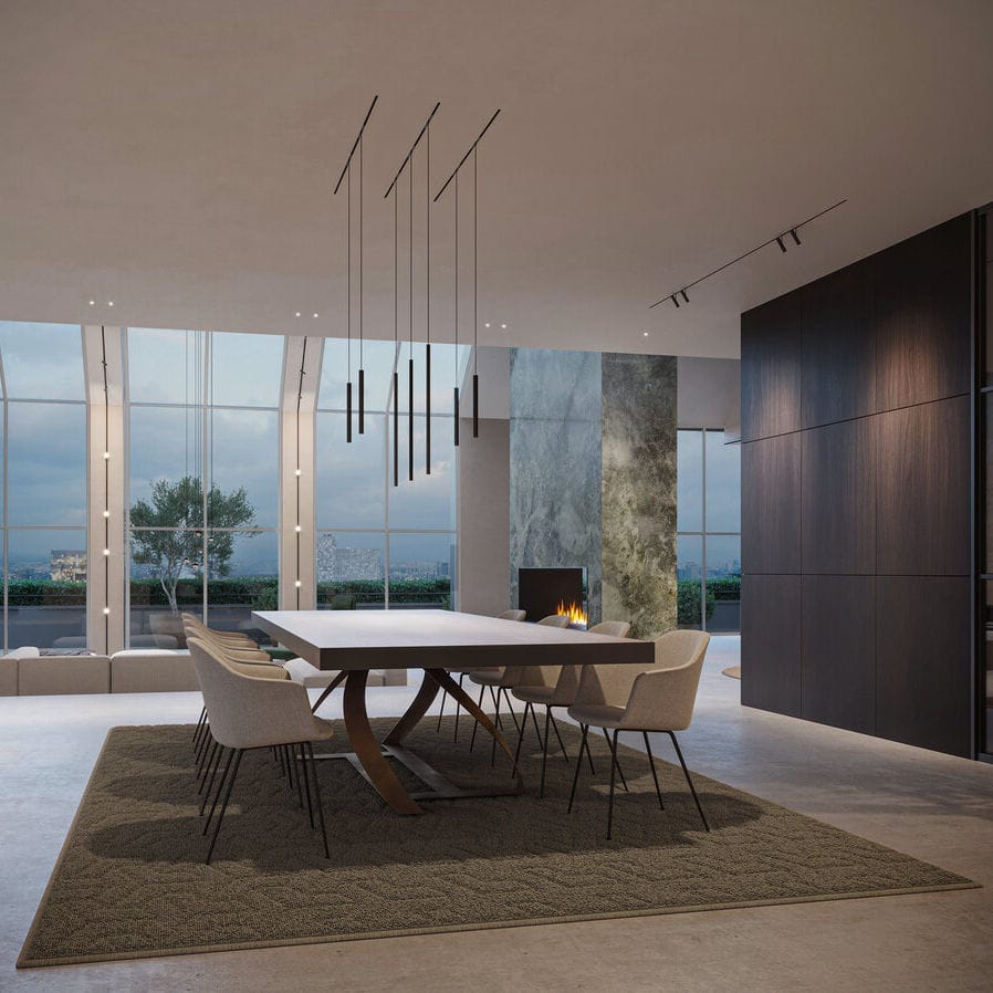 Spot encastré - TILA - XAL - suspension / à LED / tubulaire