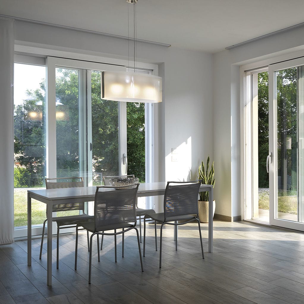 Baie vitrée oscillo-coulissante - DIQUIGIOVANNI - en aluminium / en PVC ...