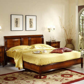 Lit double - 782X - SALCA ASIAGO - classique / en noyer / en cerisier