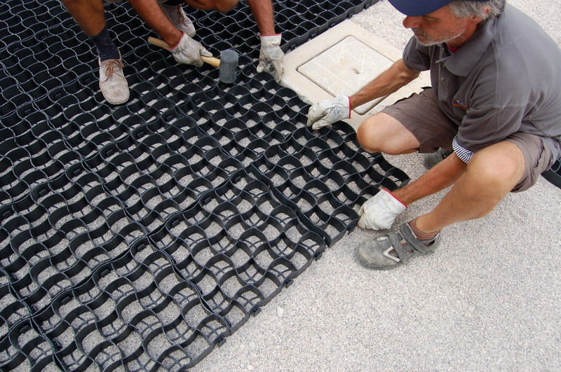 Gazon en dalles - RUNFLOOR® - GEOPLAST - carrossable / drainant