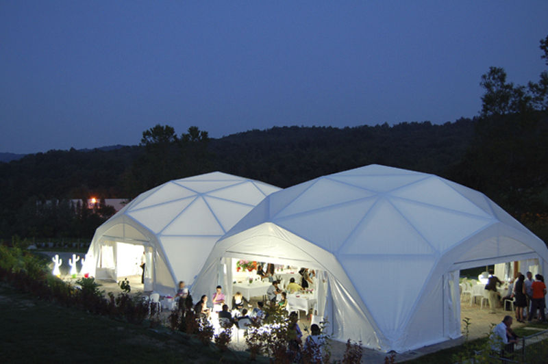 Structure tendue en dôme - SAIL VAULT - WOOD SYSTEM INTERNATIONAL SRL ...