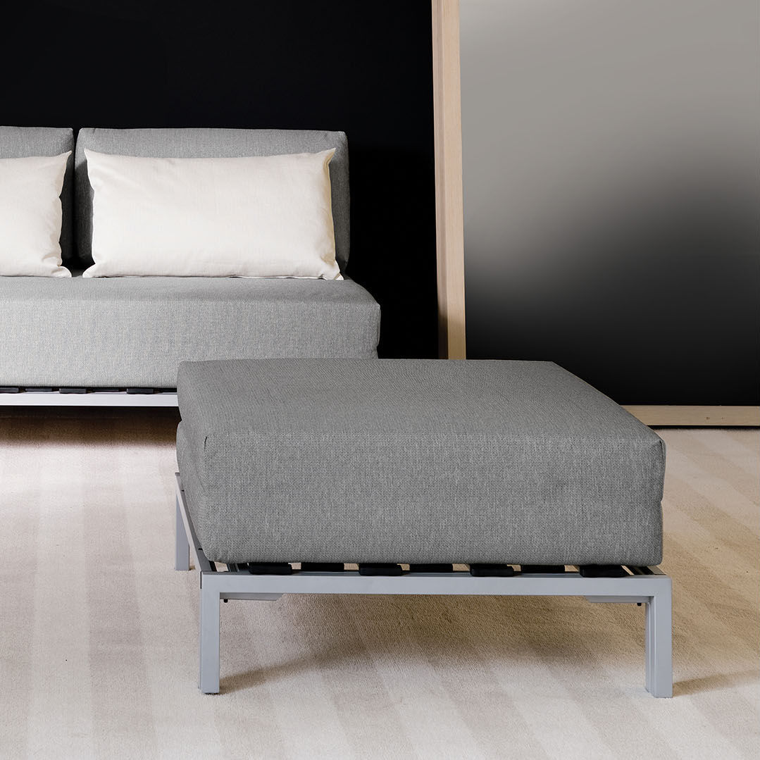 Pouf contemporain - Willy - Milano Bedding - en tissu / en coton / carré