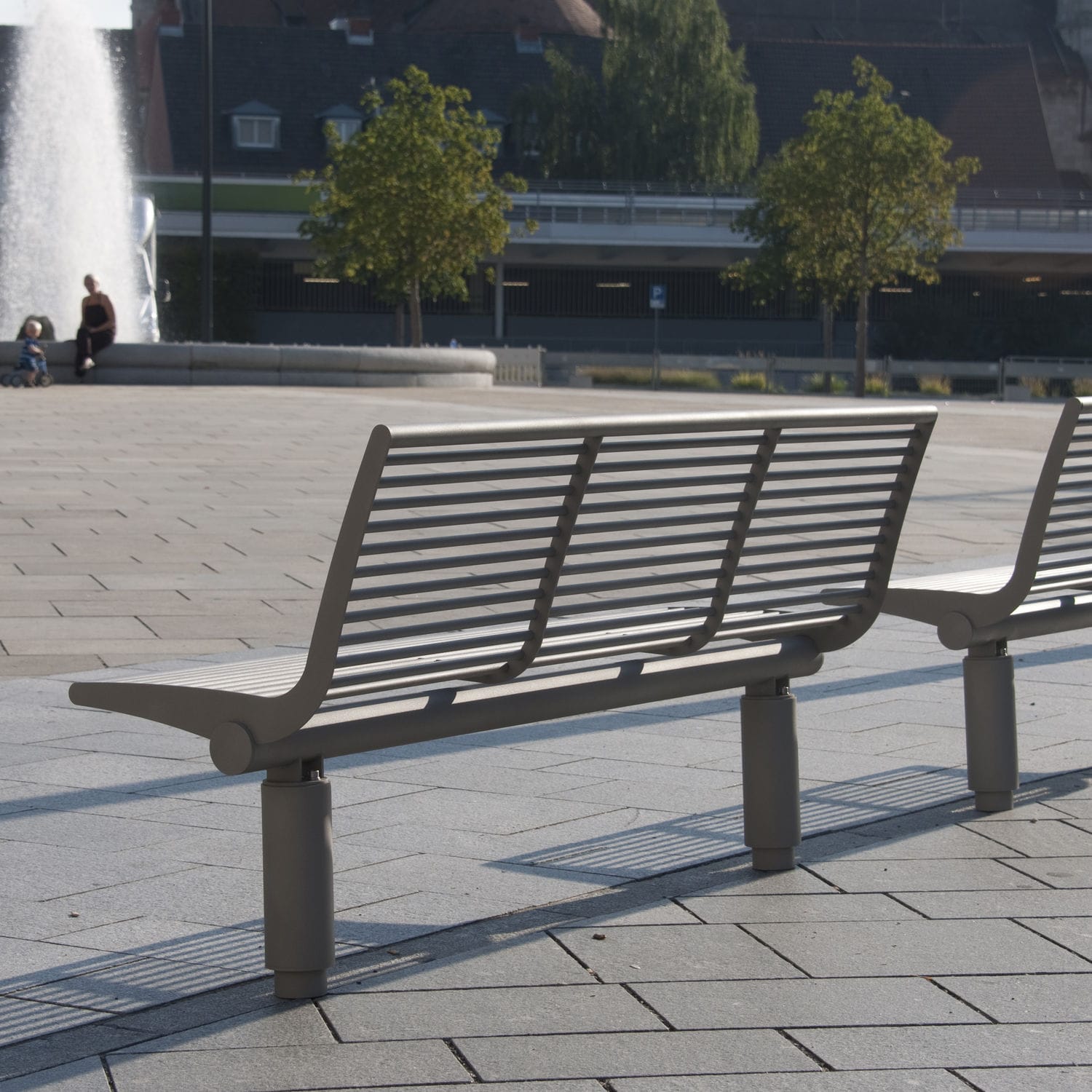 Banc public contemporain - SIARDO 400R - BENKERT BÄNKE - en inox / avec ...