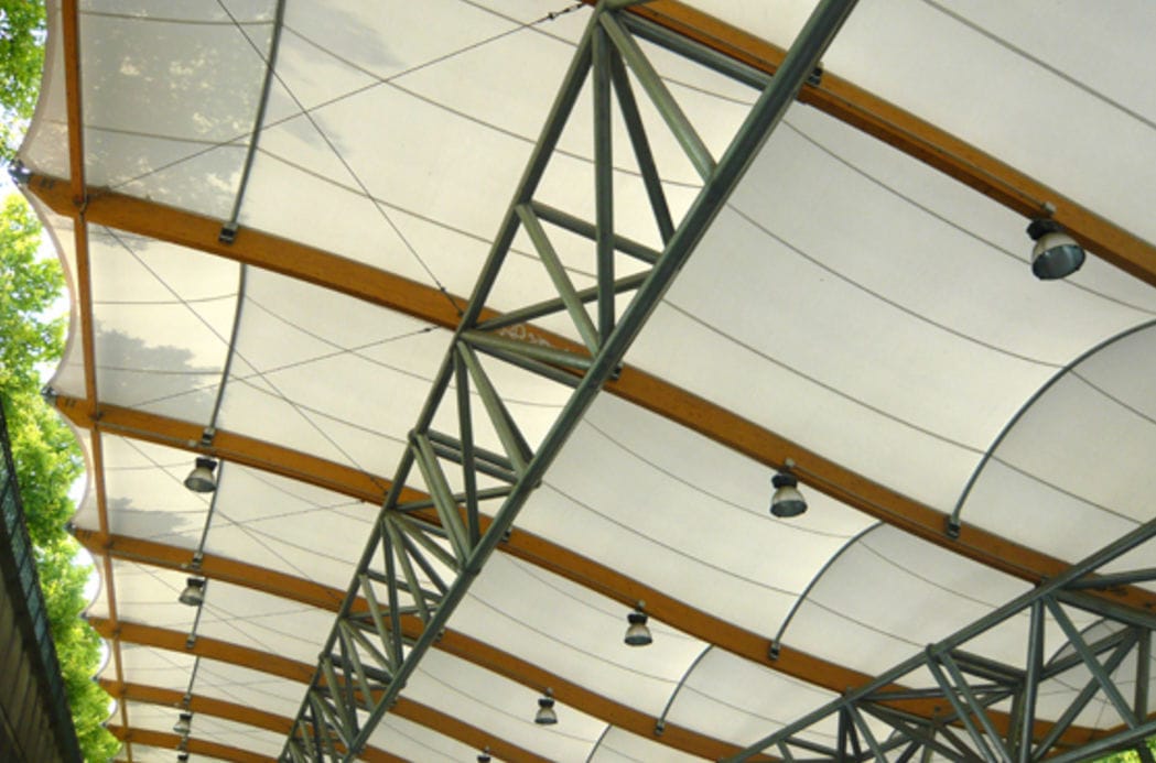 Structure tendue sur ossature en bois et métal - BERCY - SMC2 - pour ...