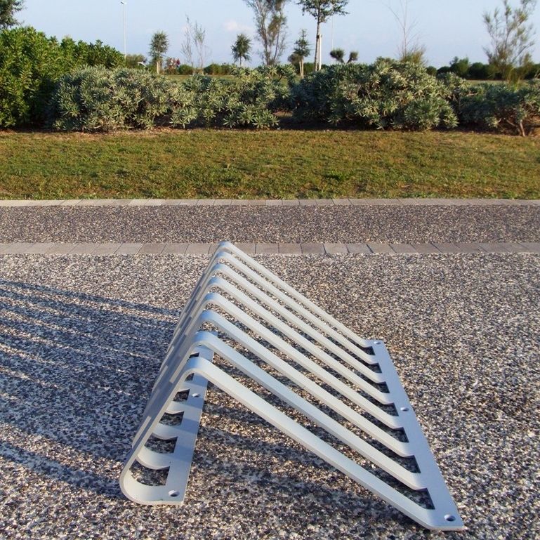 Range-vélo au sol - PITAGORA - LAB23 - en acier / horizontal / résidentiel