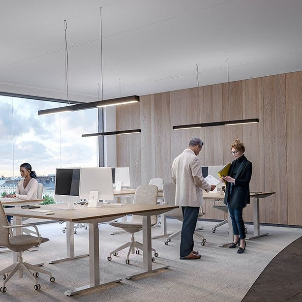 Luminaire suspendu - C81-P - GLAMOX - à LED / linéaire / IP40