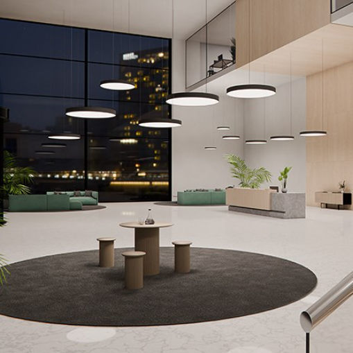 Luminaire suspendu - LUNA-P G2 - GLAMOX - à LED / rond / carré