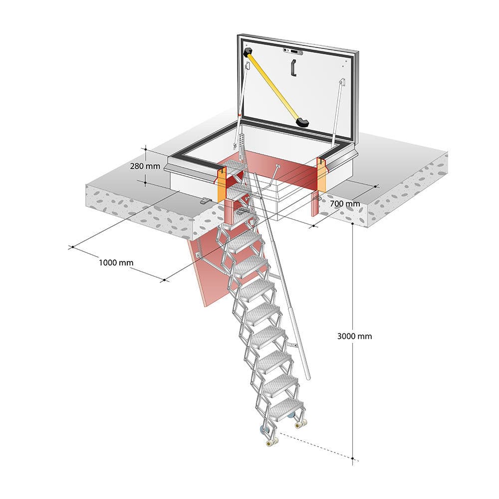 Trappe de visite de toit - RHT7010 - S+ - Gorter - rectangulaire / en ...