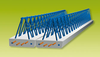 Poutre préfabriquée - PM5 - KP1 - en béton précontraint / de section rectangulaire / pour plancher