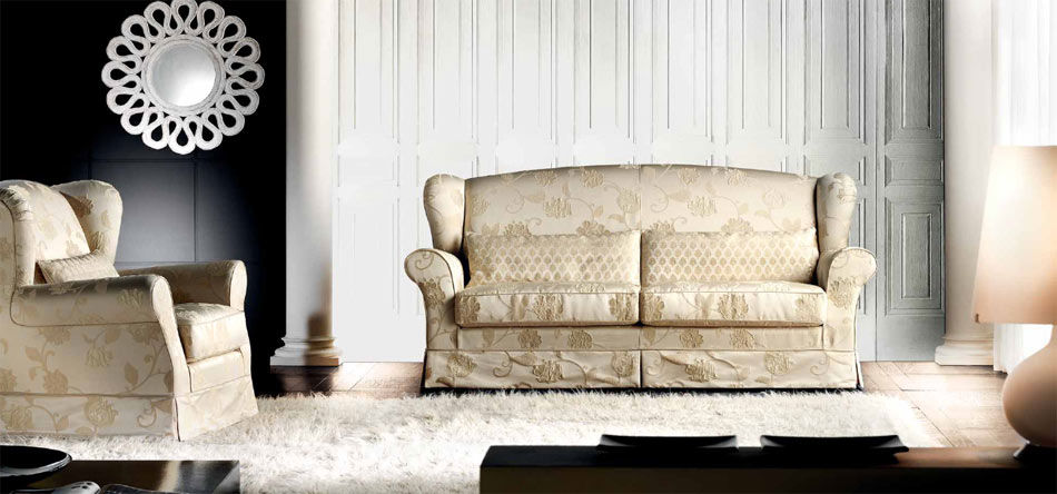 Canapé classique - MOON - Cava - de style cottage / en tissu / beige