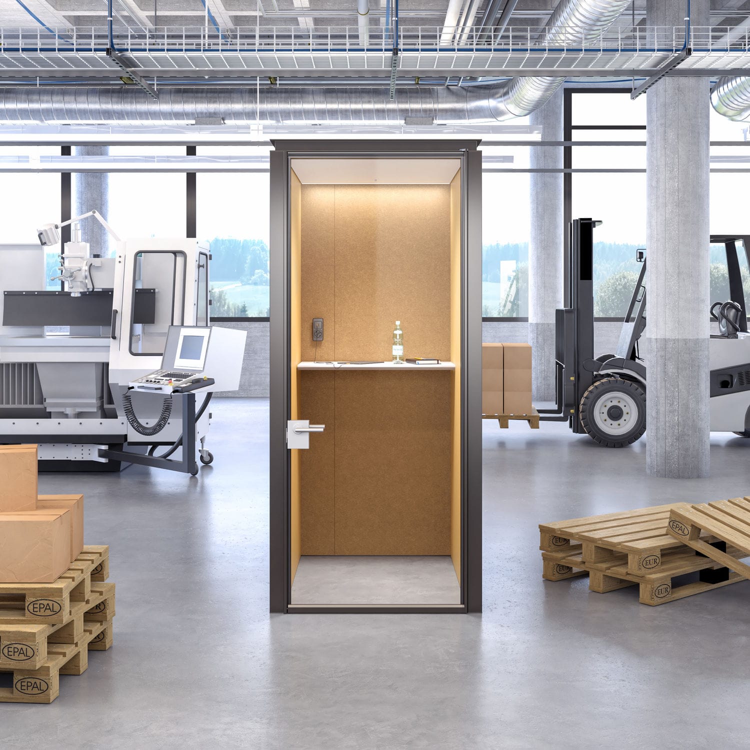 Cellule de concentration acoustique - ESTEL - avec porte vitrée / pour ...