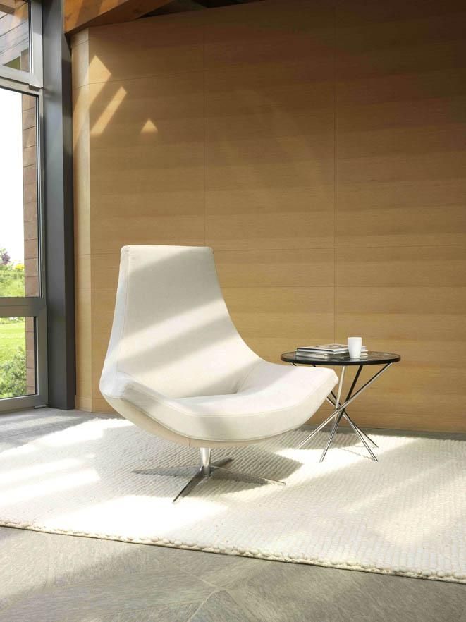 Chauffeuse contemporaine - CHICA - Gyform - en tissu / en cuir / pivotante