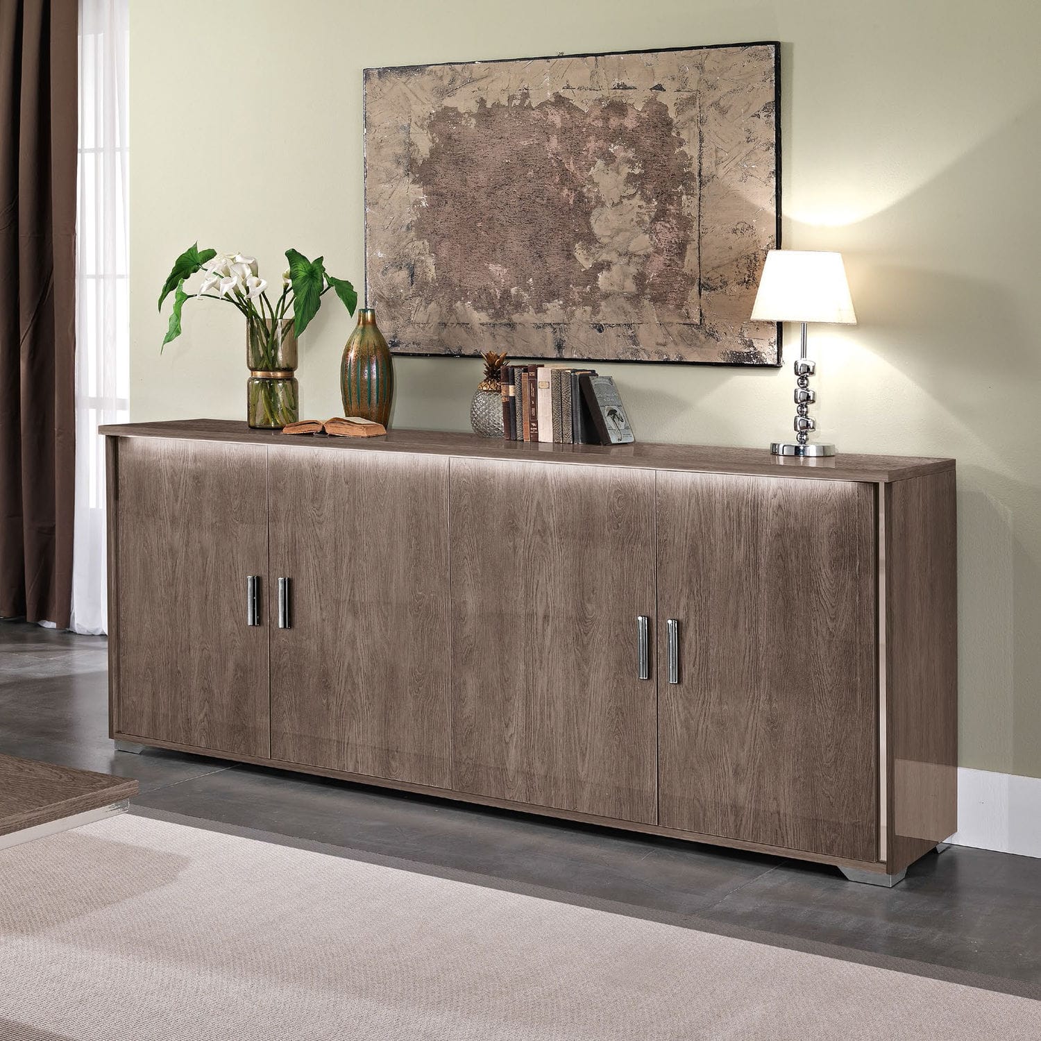 Buffet contemporain - DOVER - M.C.S. - en bois