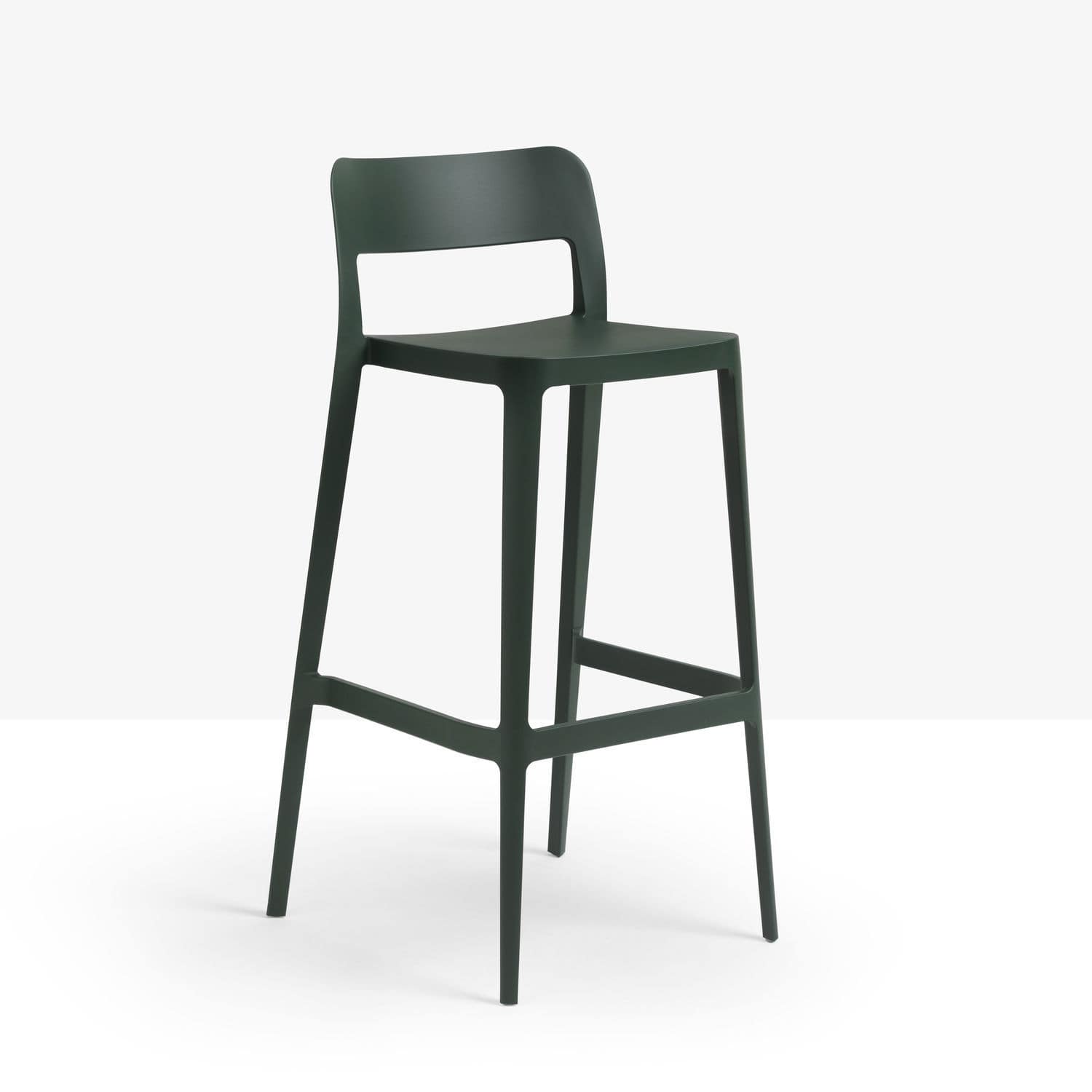 Chaise de bar contemporaine - Nenè - MIDJ - d'intérieur / d'extérieur ...