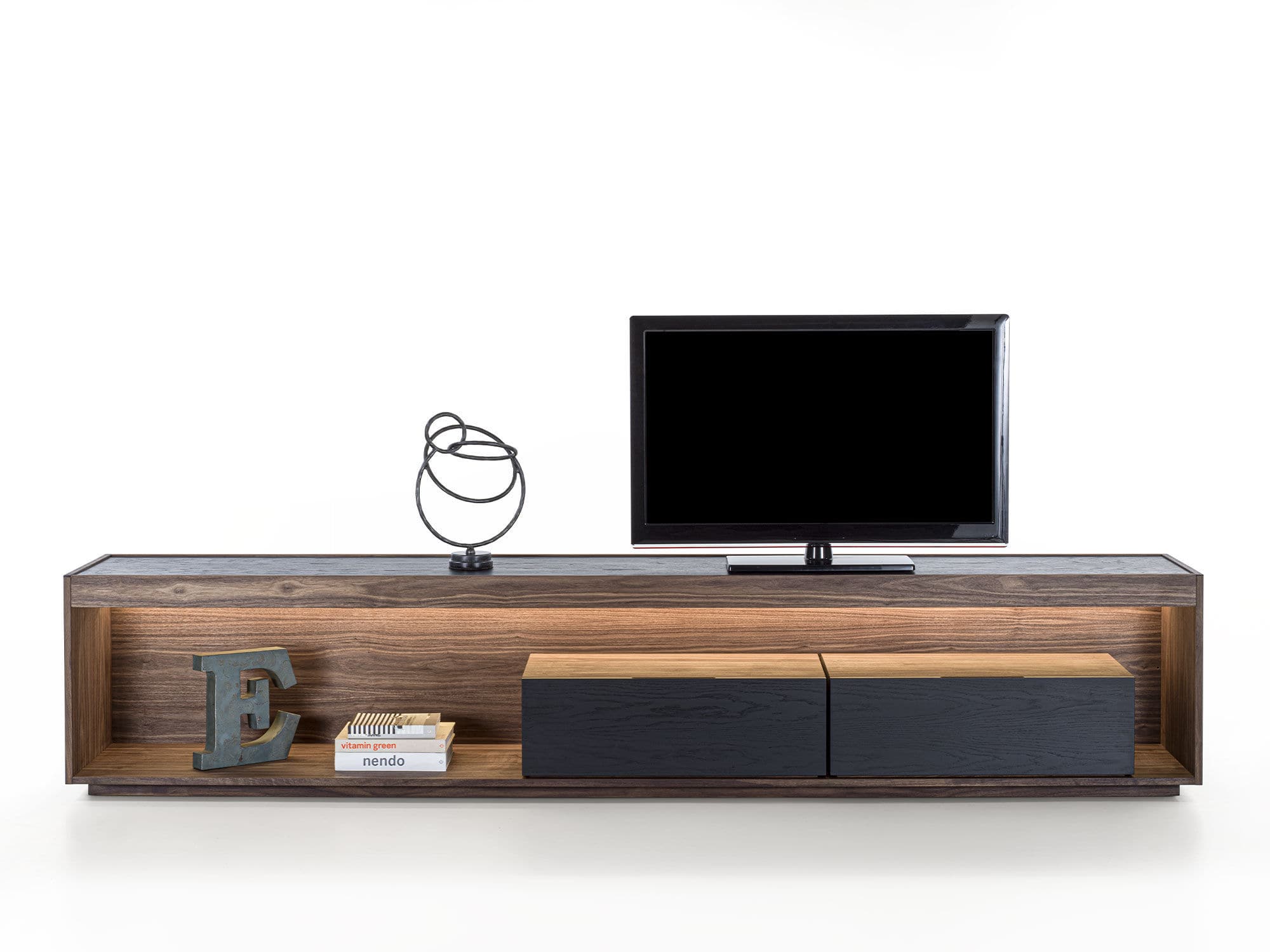 Meuble TV contemporain - DREAM - RIVA 1920 - lowboard / avec tiroirs ...