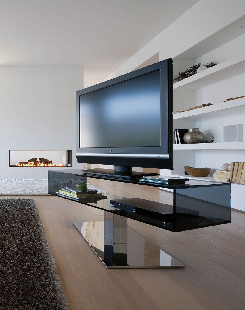 Meuble de télévision pivotant - DANIEL - ANTONELLOITALIA - en acier ...