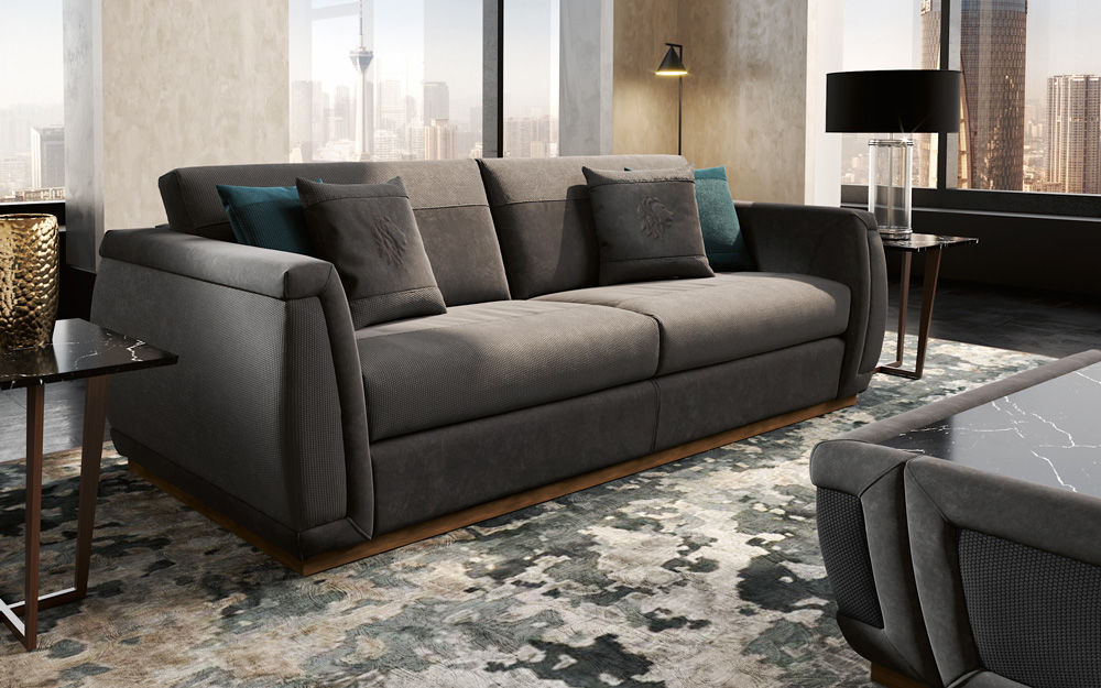 Canapé contemporain - OSCAR - San Marco - en cuir / 2 places / 3 places