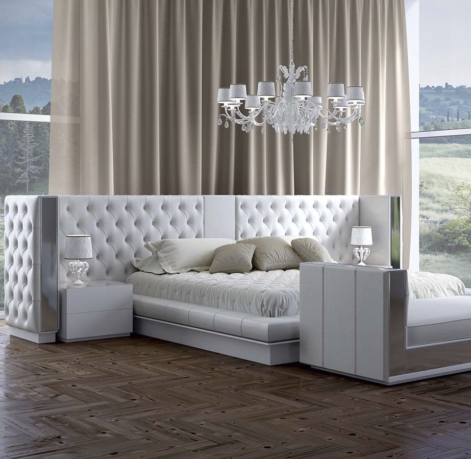 Lit double - IMPERO - Scandal Home Couture - contemporain / tapissé / avec tête de lit capitonnée