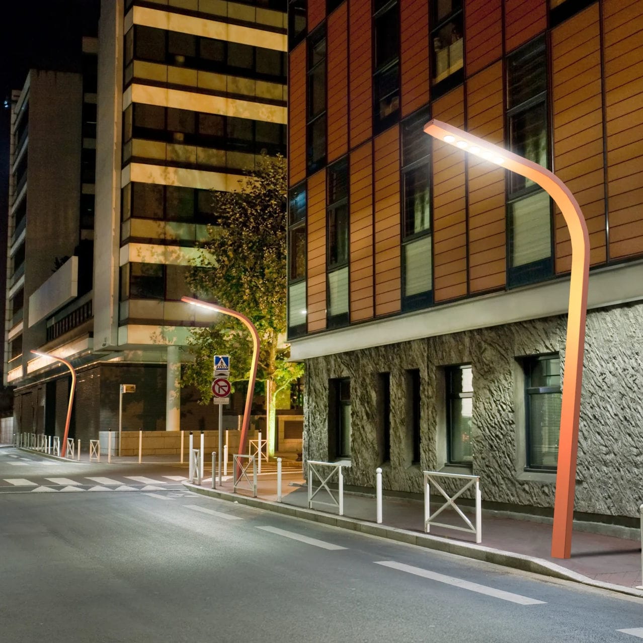 Colonne lumineuse contemporaine - Mamba - Eclatec - en acier galvanisé ...