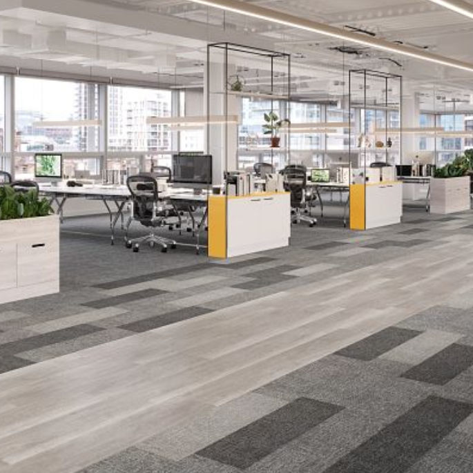 Moquette en dalles - PIXEL COMFORTWORX® - Shaw Contract - tuftée / non tissée / bouclée