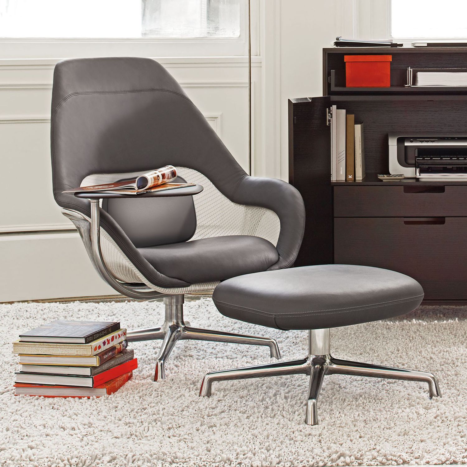 Fauteuil de bureau contemporain - SW_1 - Coalesse - en tissu / en fonte ...