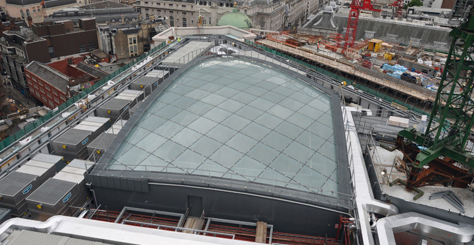 Toit vitré en acier - AIR STREET - Permasteelisa