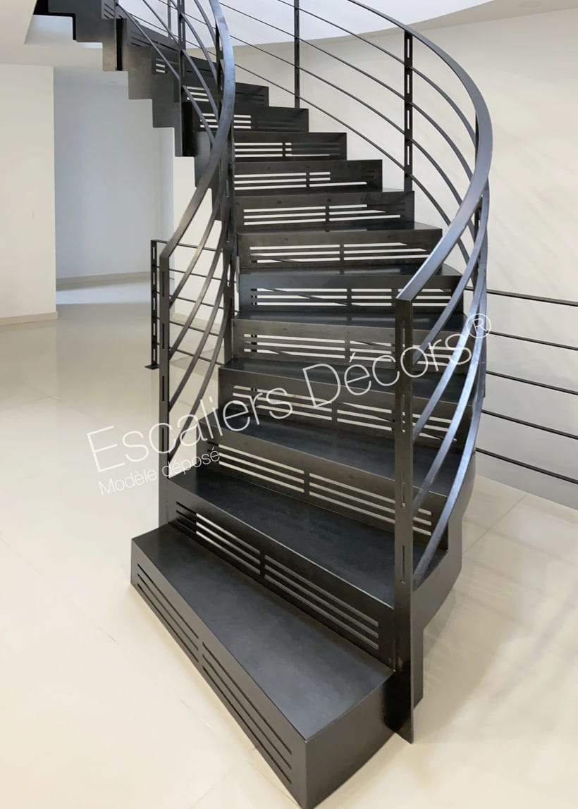 Escalier circulaire - Graphique DT157 - Modèle déposé - ESCALIERS DECORS - contemporain ...