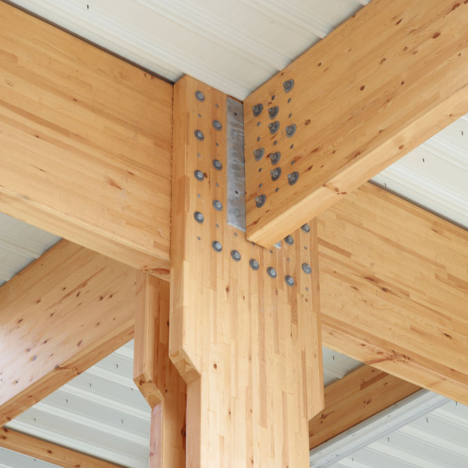 Poutre en bois - LAMWOOD - PIVETEAU BOIS - de section rectangulaire