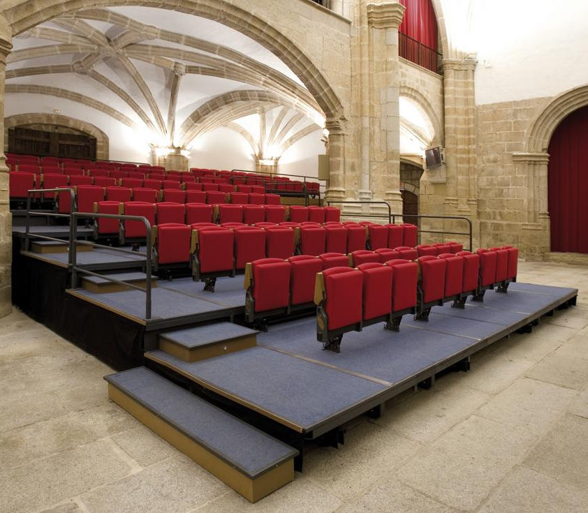 Gradin télescopique - ESTEVA BARCELONA - en métal / en tissu / avec ...