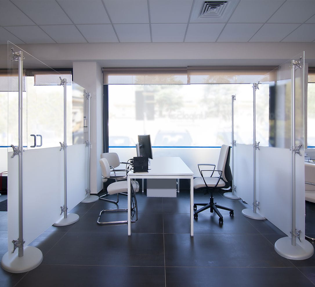 Séparateur d'espace en aluminium anodisé - PAXTON - en Plexiglas® / professionnel / d'intérieur