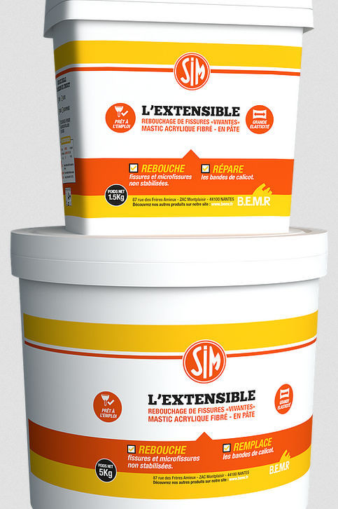 Enduit de rebouchage - SIM L'EXTENSIBLE - B.E.M.R - de ragréage / d ...