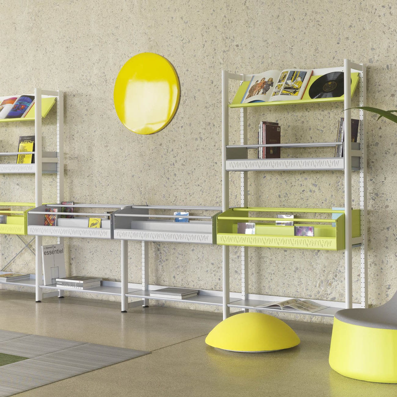 Étagère contemporaine - MAJEO - DPC - en bois laqué / professionnelle