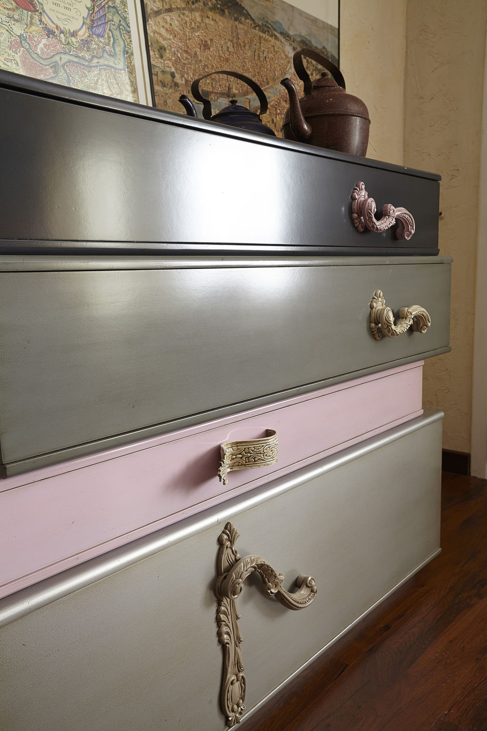 Commode design original - LONDON: 0100 - LOLA GLAMOUR - en bois laqué ...