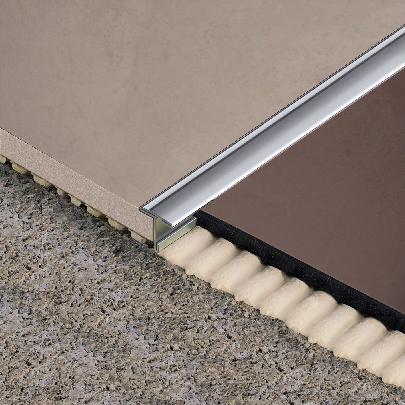 Profilé de séparation en aluminium - NOVOSEPARA 4 - EMAC - en laiton ...