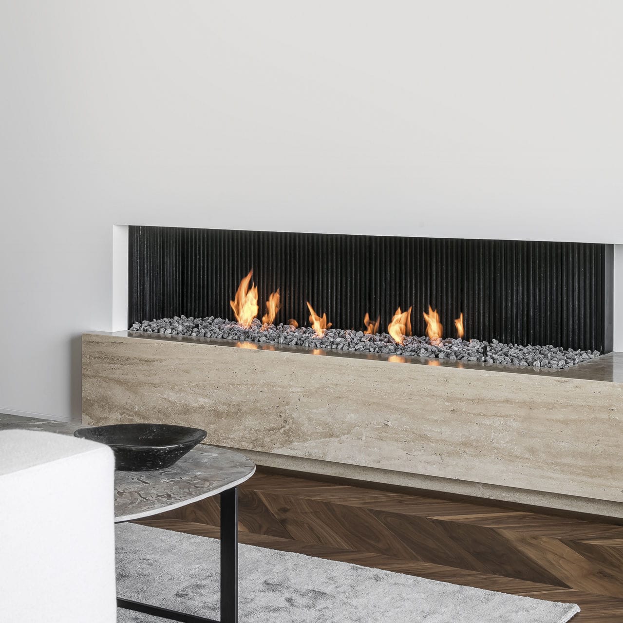 Cheminée à gaz - URBAN GAS - Metalfire Architectural fireplaces ...