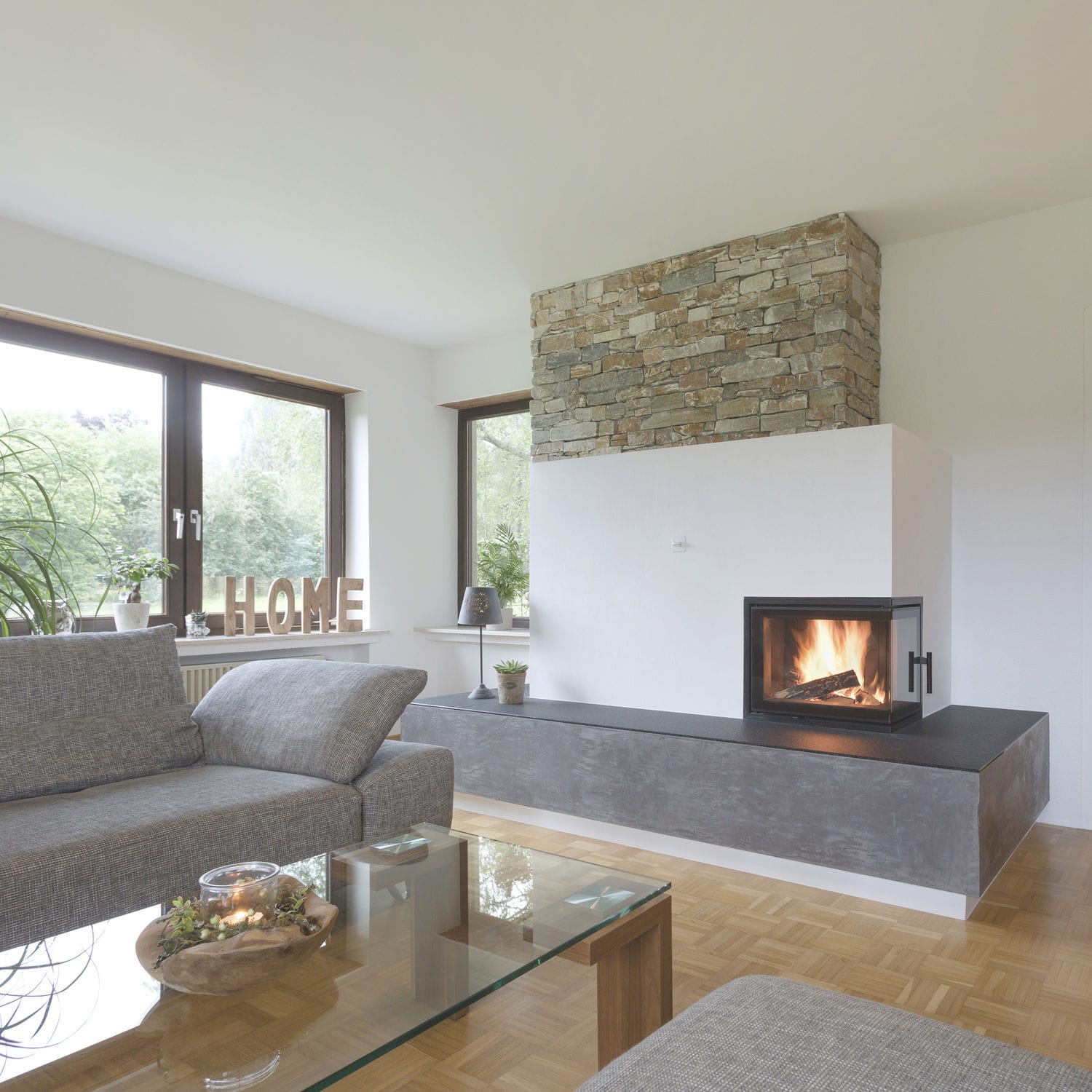 Foyer fermé à bois - SOE - Rüegg Cheminée Schweiz AG - d'angle / en métal