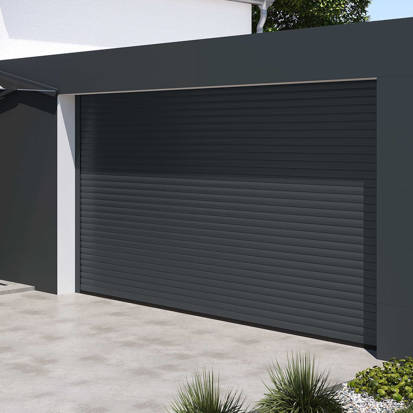 Porte de garage à enroulement - RD 55 - heroal - en aluminium / automatique