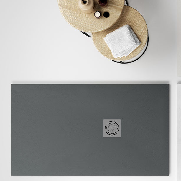 Bac à douche rectangulaire - NEWEST - Mundilite - surélevé / en résine ...