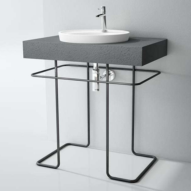 Console pour lavabo en fer - ORION - Mundilite