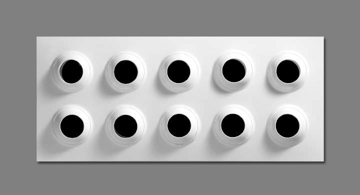 Diffuseur d'air de plafond - KOO - MADEL - mural / rectangulaire ...