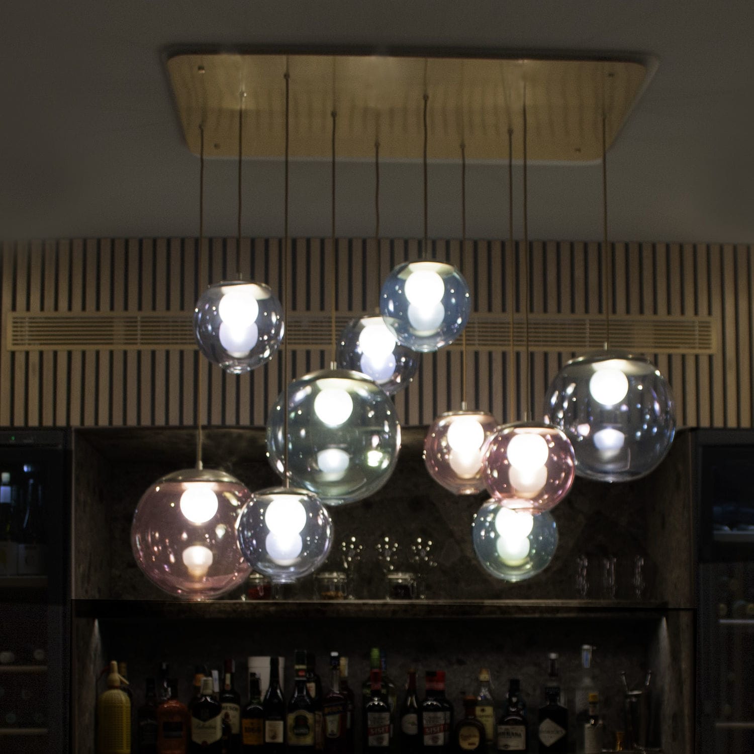 Suspension - Pop S10 - LUZ DIFUSION - en acier / en verre soufflé ...