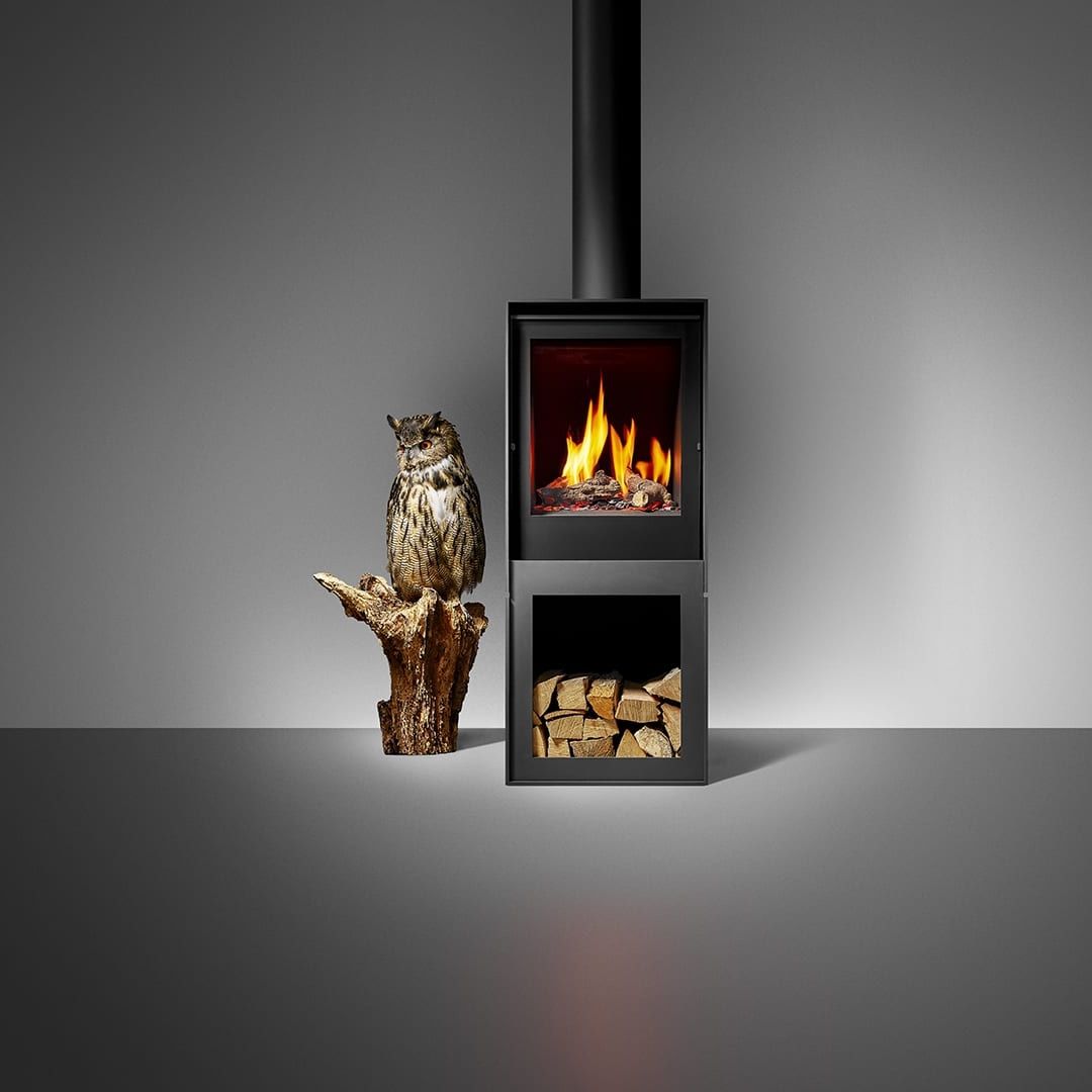 Poêle à bois - BARBAS BOX - CHEMINEES ET CUISINES JEAN MAGNAN - à poser ...