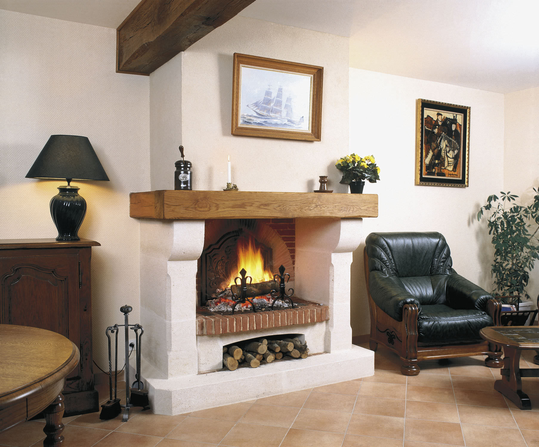 Cheminée à gaz - JUMIÈGE - CHEMINEES ET CUISINES JEAN MAGNAN - à bois ...