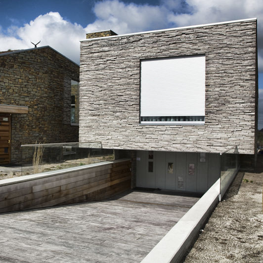 Bardage en briques - K91 - Petersen Tegl - en terracotta / texturé / aspect pierre