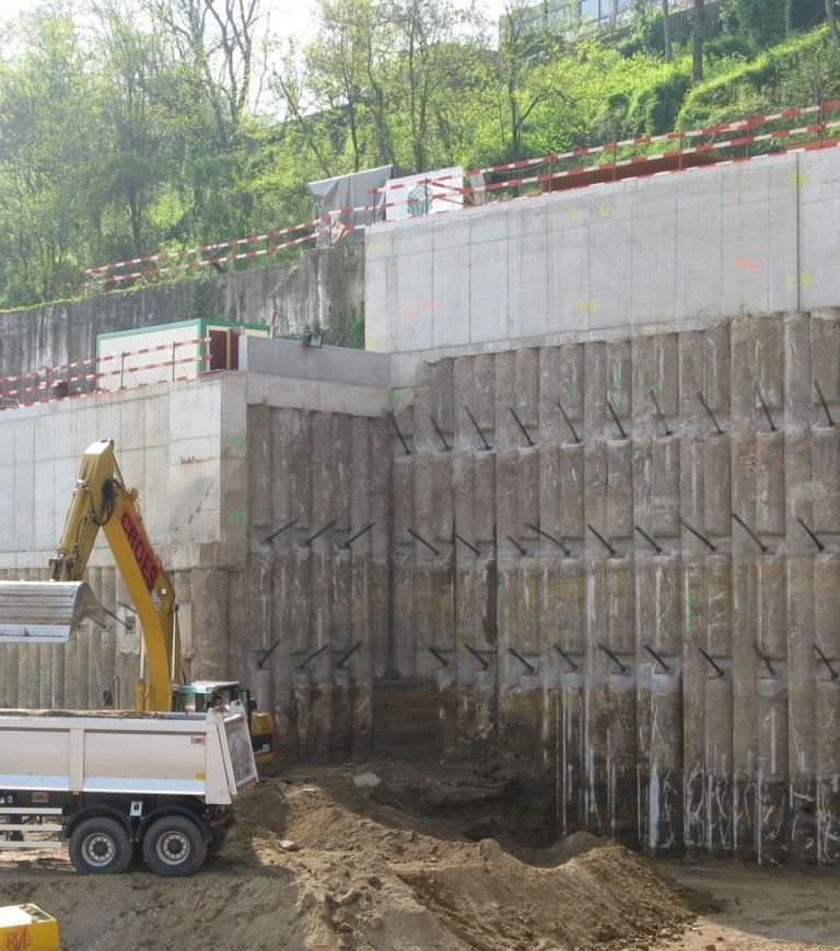 Pieu battu / en béton armé / de fondation - CASED AUGER - FRANKI ...