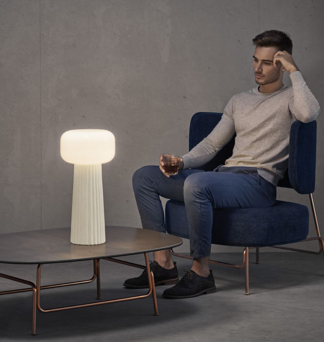Lampe de table - FARO - Mantra - en polyuréthane / en opale / contemporaine
