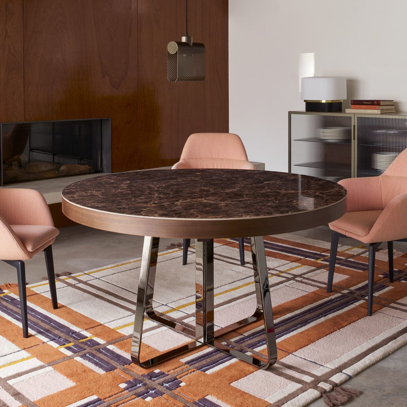 Table à manger contemporaine - Ava - Ligne Roset France - en grès ...