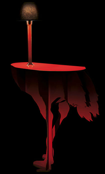 Console design original - DIVA LUCIA - Ibride - en HPL / demi-lune ...