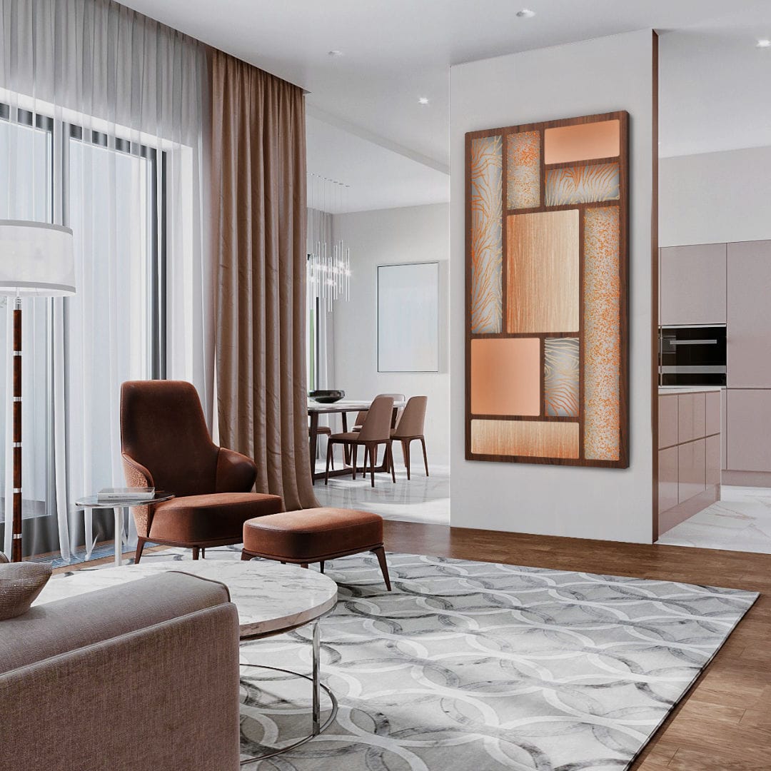 Panneau décoratif mural - ARTWORK - CUIVRE - DACRYL® - pour agencement ...