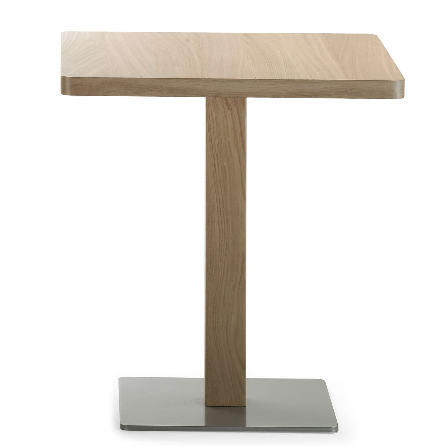 Table bistrot contemporaine - EMEA - Alki - en chêne / avec piètement ...